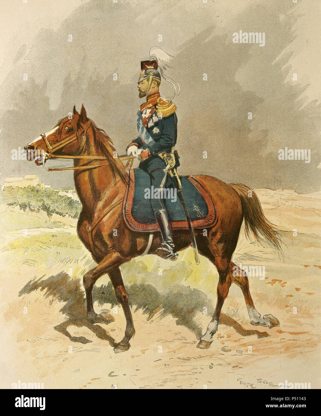 NICOLAS II (1868-1918). Zar de Rusia (1894-1917) y último Emperador ...