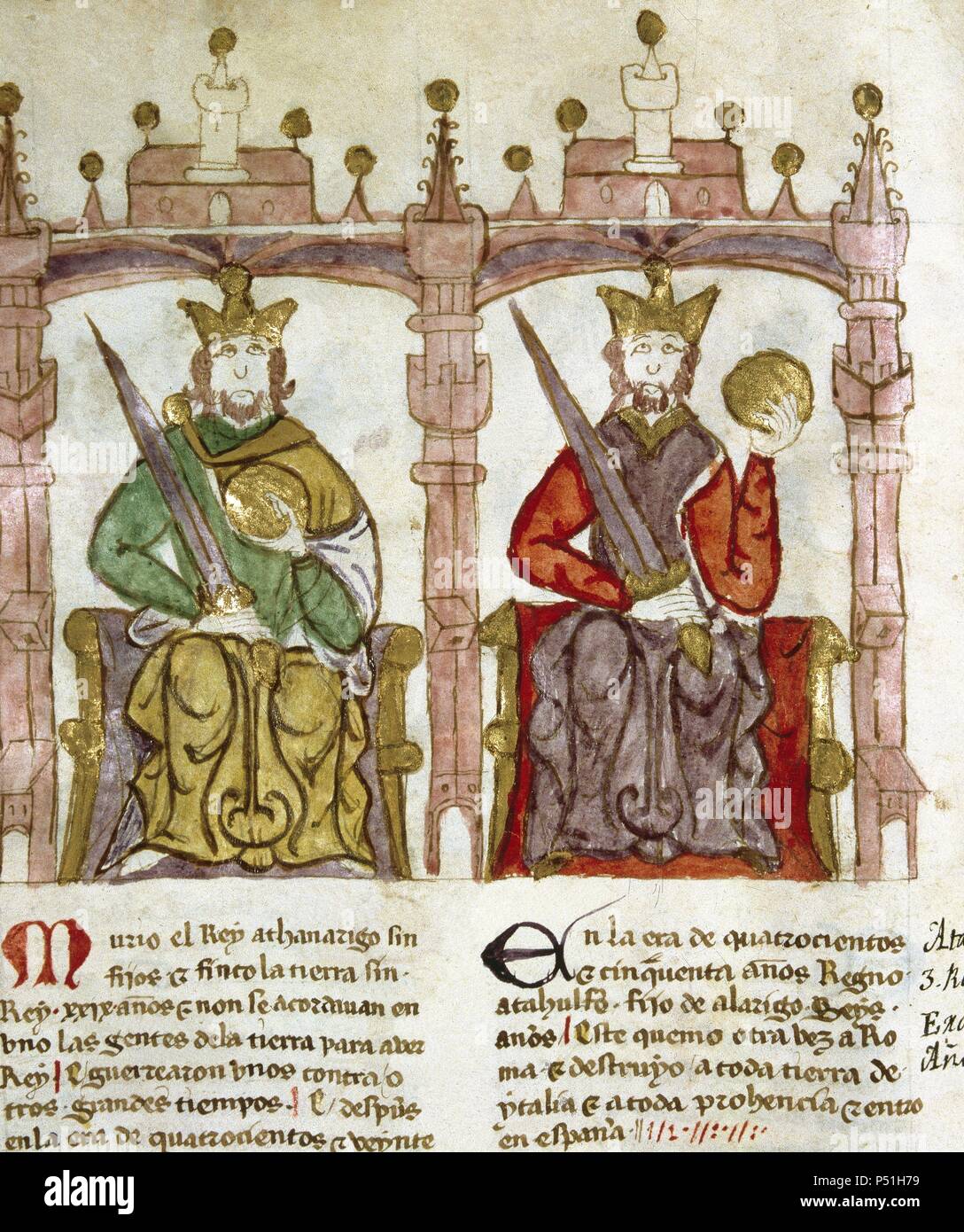 ATAULFO. Rey visigodo (Izquierda) (410-415). Sucesor de Alarico I ...