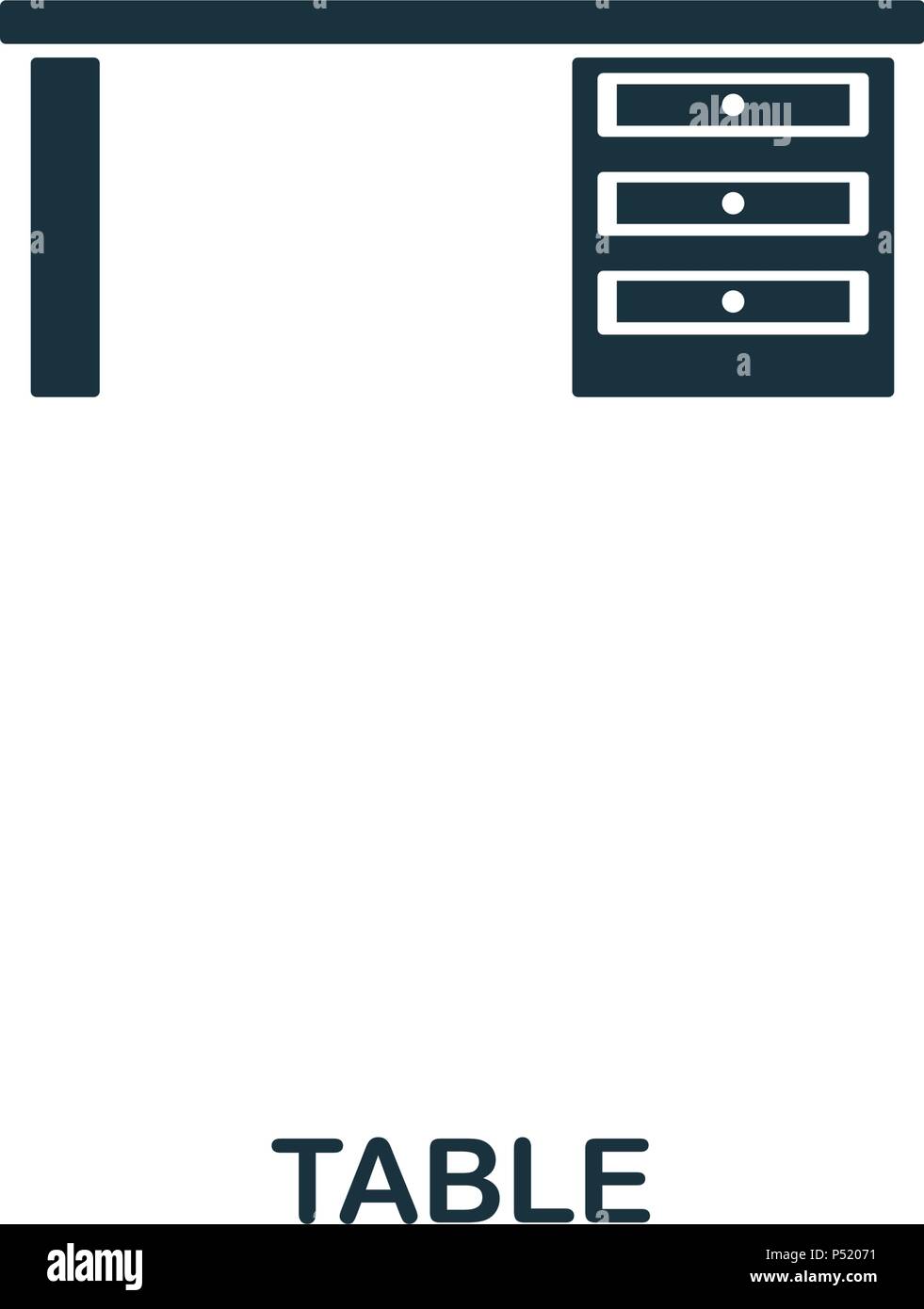 Tabelle Symbol. Line Style Icon Design. UI. Darstellung der Tabelle ...