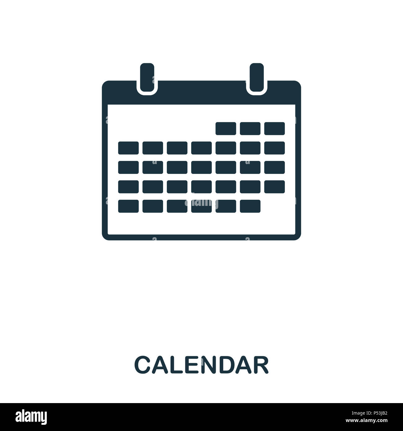 DevicesCalendar Symbol. Line Style Icon Design. UI. Abbildung: Symbol ...