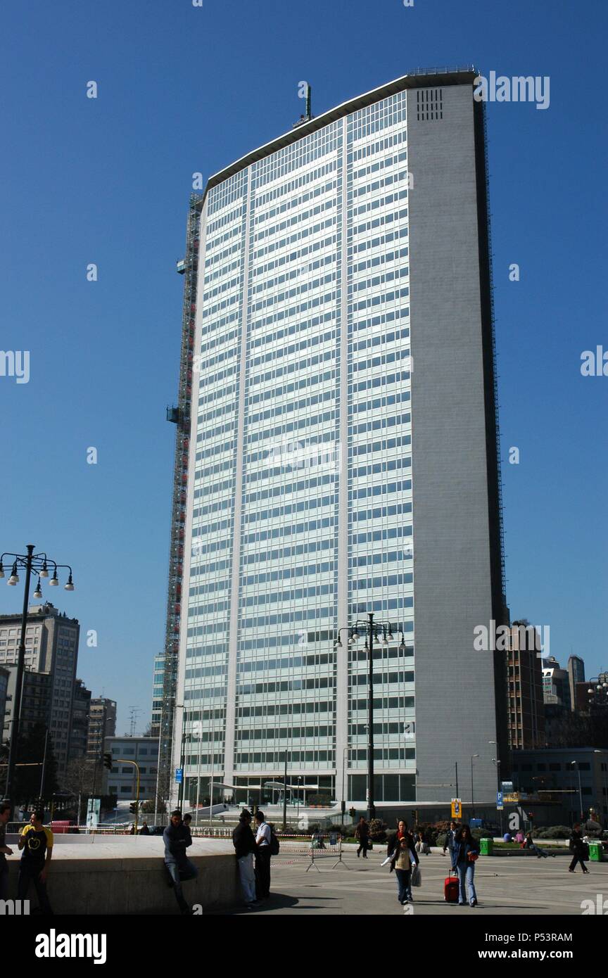 Italien. Mailand. Pirelli Tower. 1956-1960. Von Gio Ponti und Pier ...