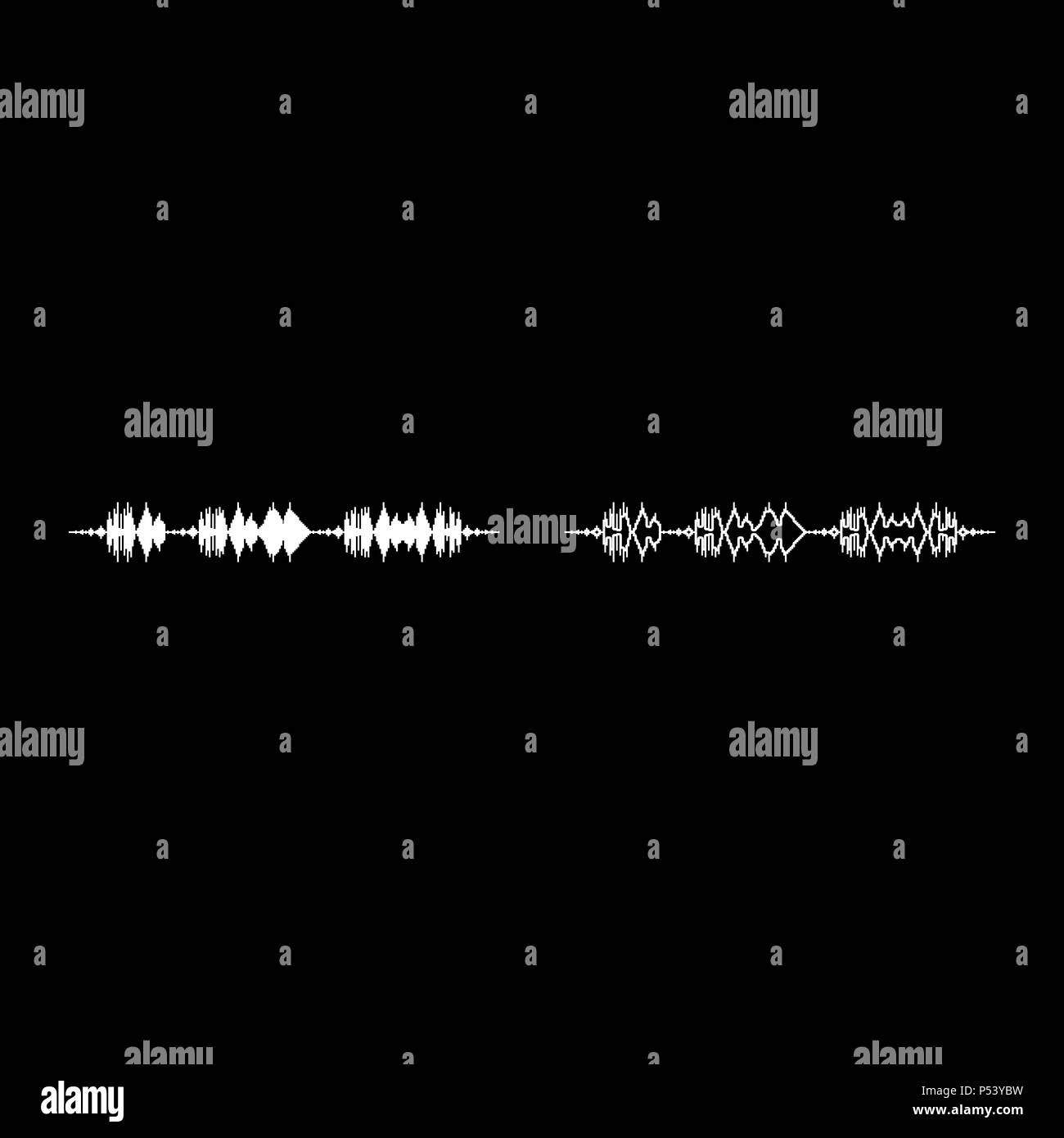 Soundtrack pulse Music Player Audio wave Equalizer Element schwebenden ...