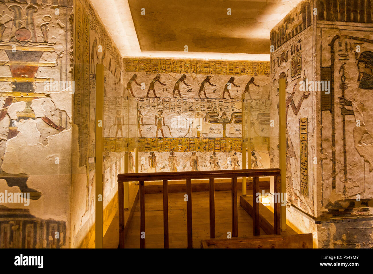 Im Grab von Ramses III. im Tal der Könige, Theben, Luxor, Ägypten ...