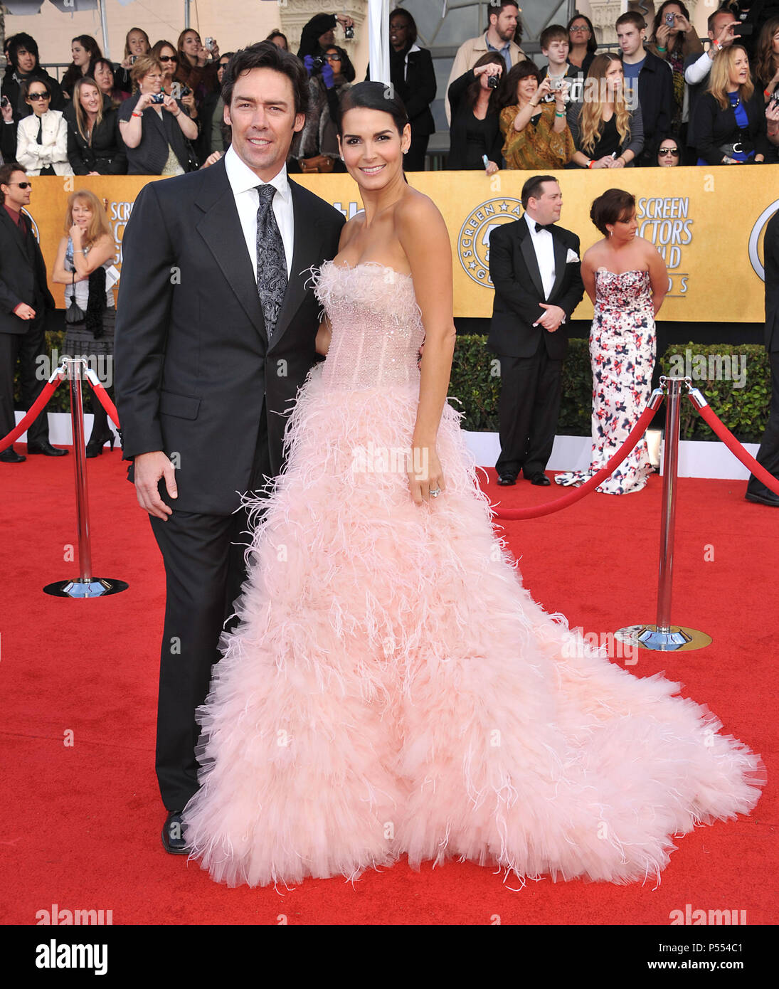 17 SAG Awards am Schrein Theater in Los Angeles. Angie Harmon, Ehemann ...