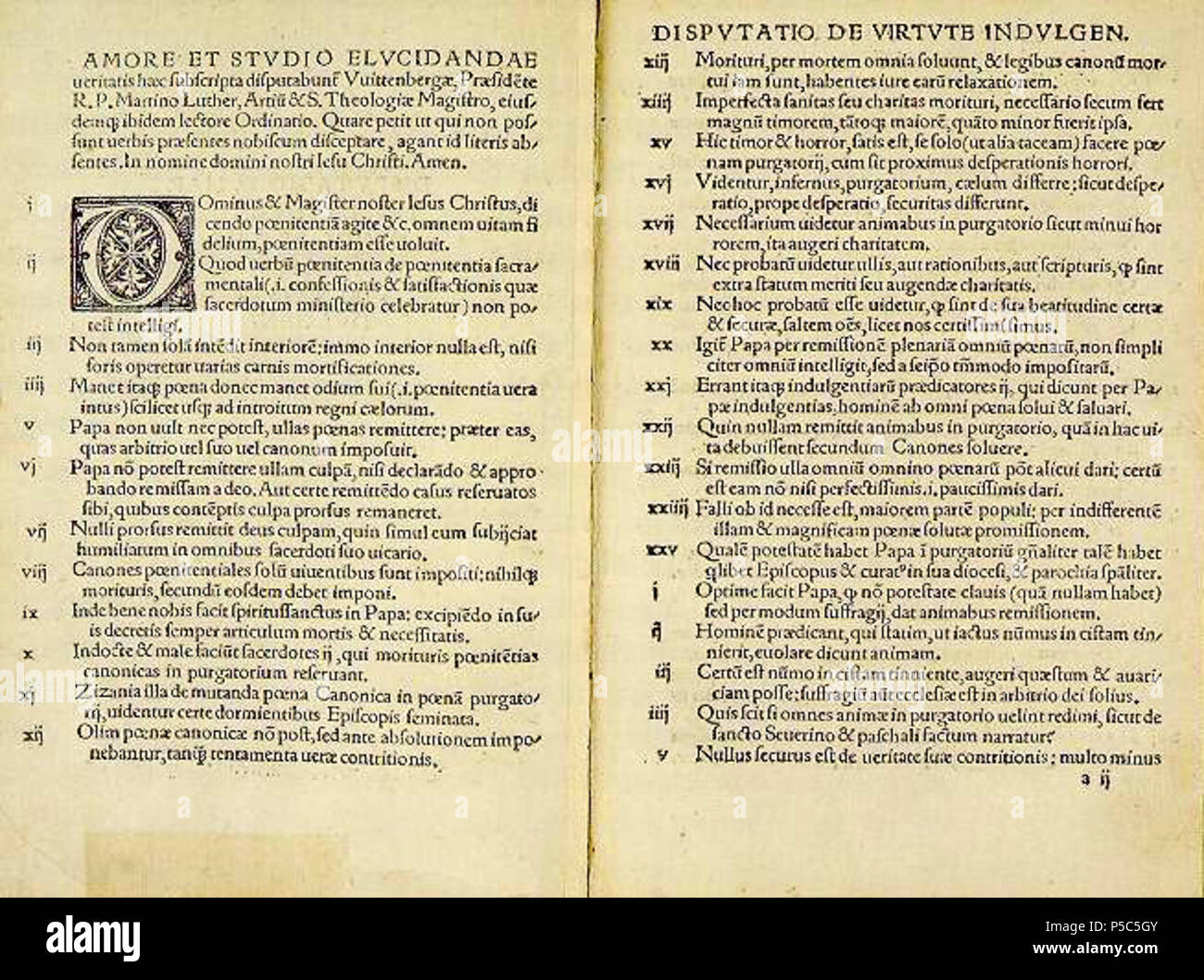 Disputatio pro declaratione virtutis indulgentiarum -Fotos und ...