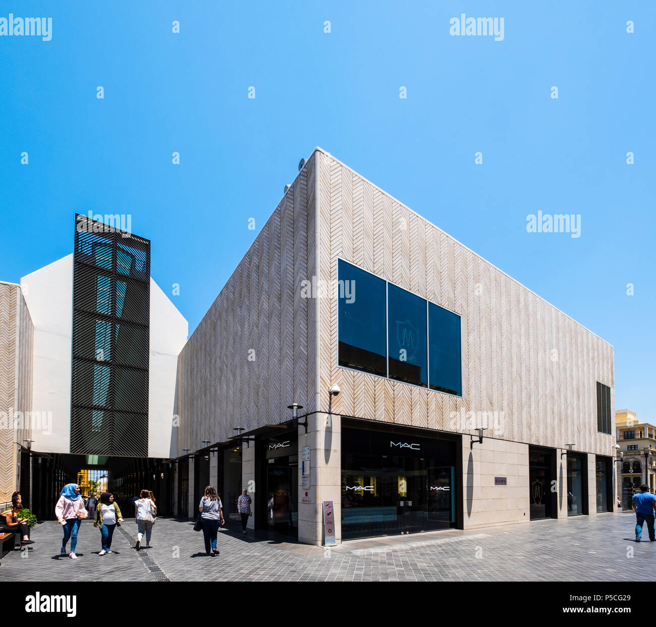 Die Außenseite des neuen modernen Beirut Souks Einzelhandelsentwicklung ...