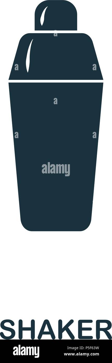Shaker Symbol. Line Style Icon Design. UI. Abbildung: shaker Symbol ...