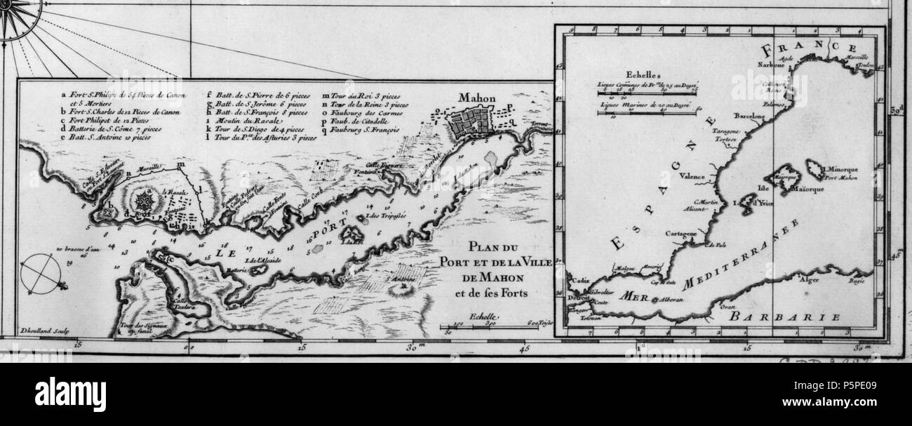 Carte de minorque Schwarzweiß-Stockfotos und -bilder - Alamy