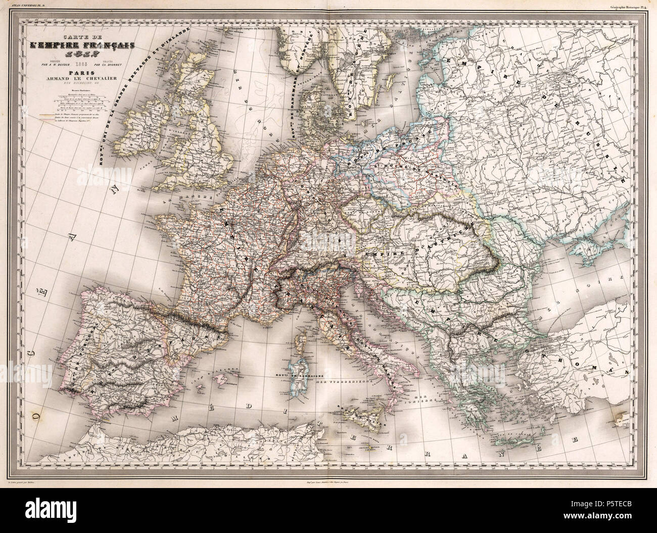 Carte de l`empire francais -Fotos und -Bildmaterial in hoher Auflösung ...