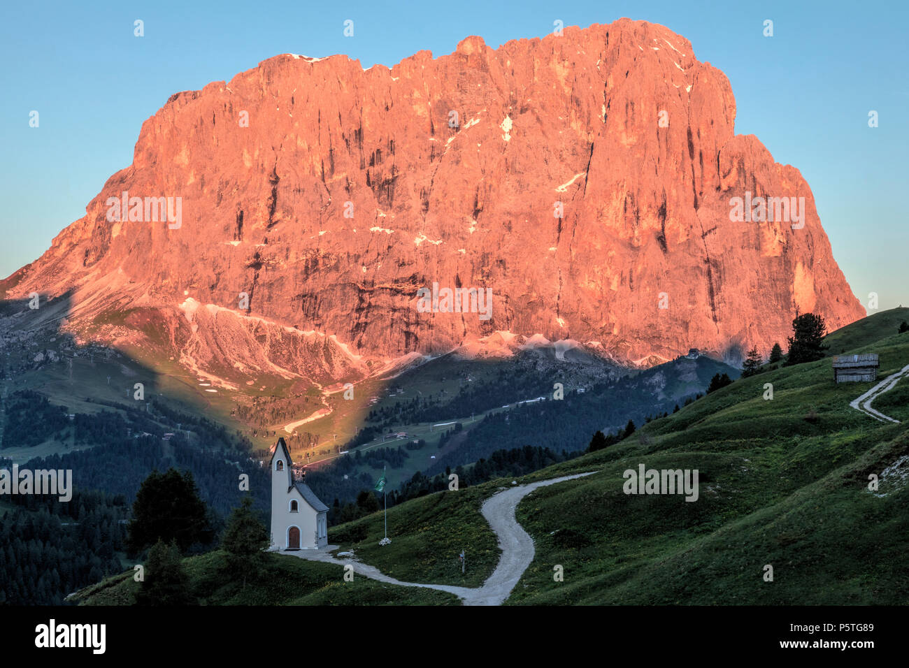 Grödner Joch, Cappella di San Maurizio, Südtirol, Italien, Europa ...