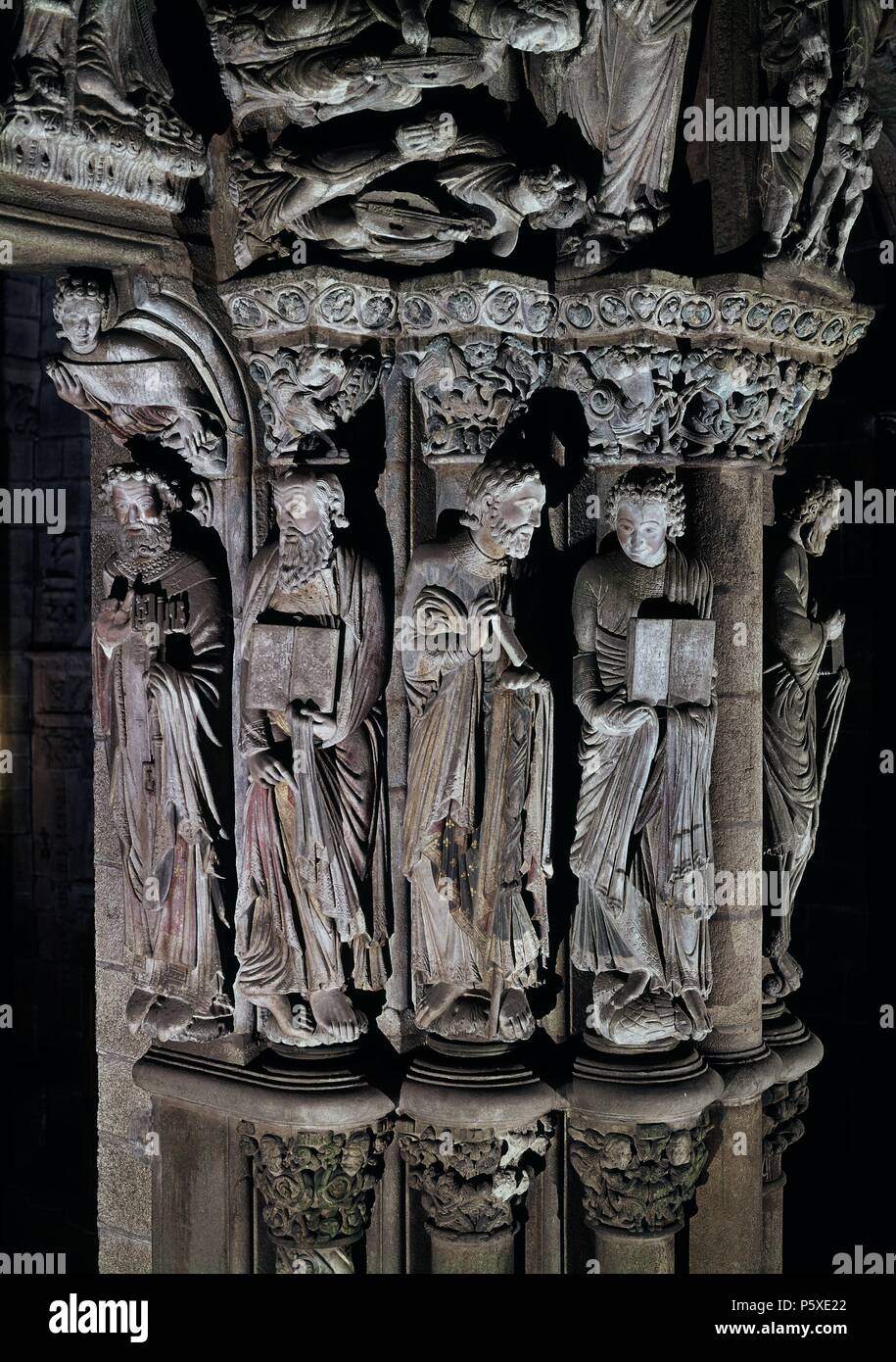 PORTICO DE LA GLORIA - las mejores DE LOS APOSTOLES - SIGLO XII ...