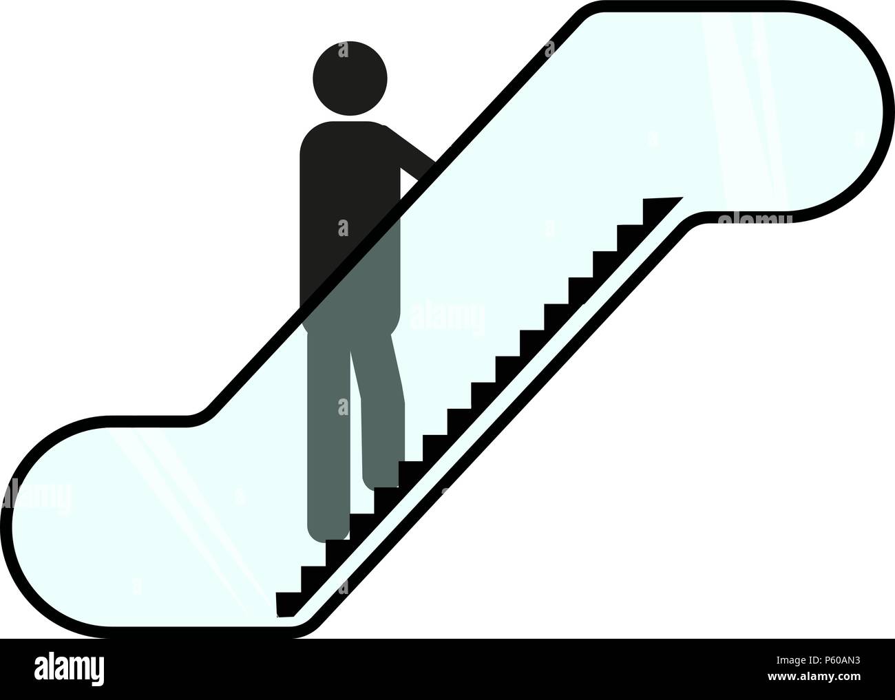 Fahrtreppen, Rolltreppen Symbol Symbol Vektor eps Abbildung 10 Stock ...