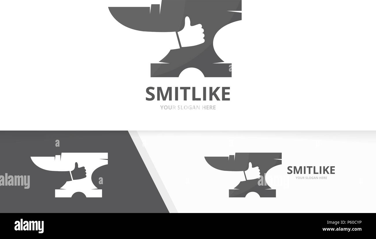 Vektor Smith und wie Logo Kombination. Schmied und beste Symbol oder ...