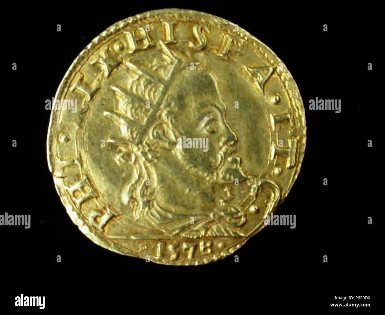 NUMISMATICA. Vive la MODERNA. DOBLE ESCUDO DE ORO, DE Felipe II ...