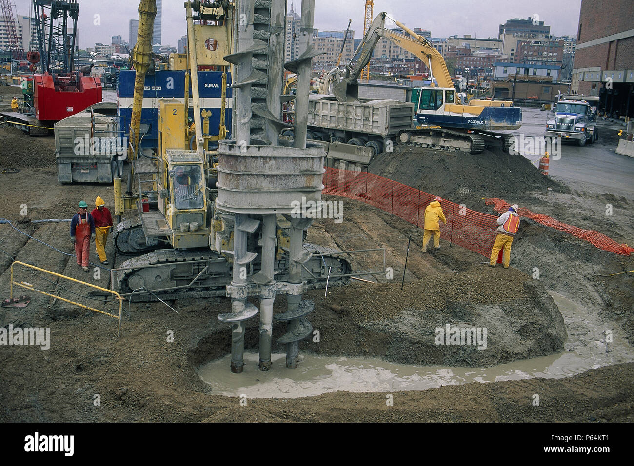 Bodenmischverfahren Ground Support Auf Boston Big Dig Hauptverkehrsader Tunnel Projekt
