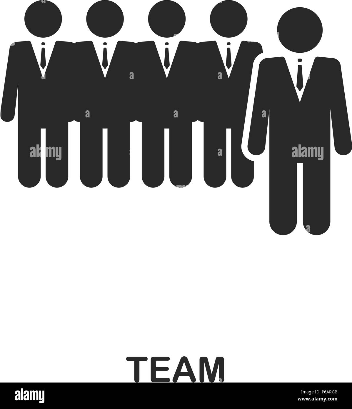 Teamwork meeting pictogram icon vector -Fotos und -Bildmaterial in ...