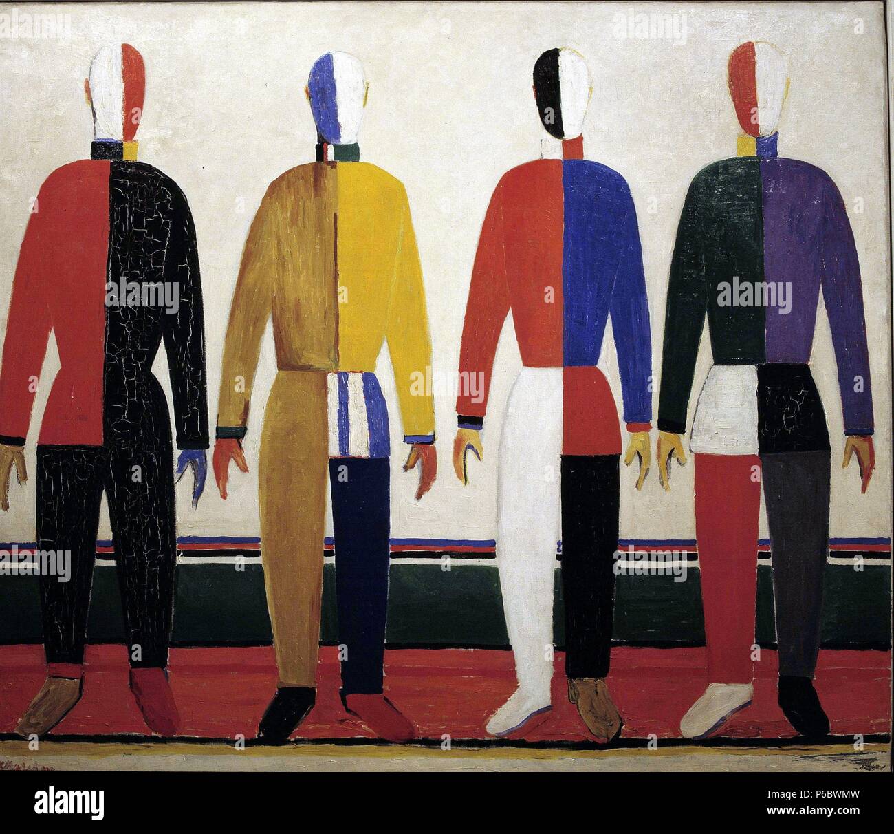Malewitsch. KASIMIR. PINTOR RUSO. 1878 - 1935. 'DEPORTISTAS', AÑO 1928 ...