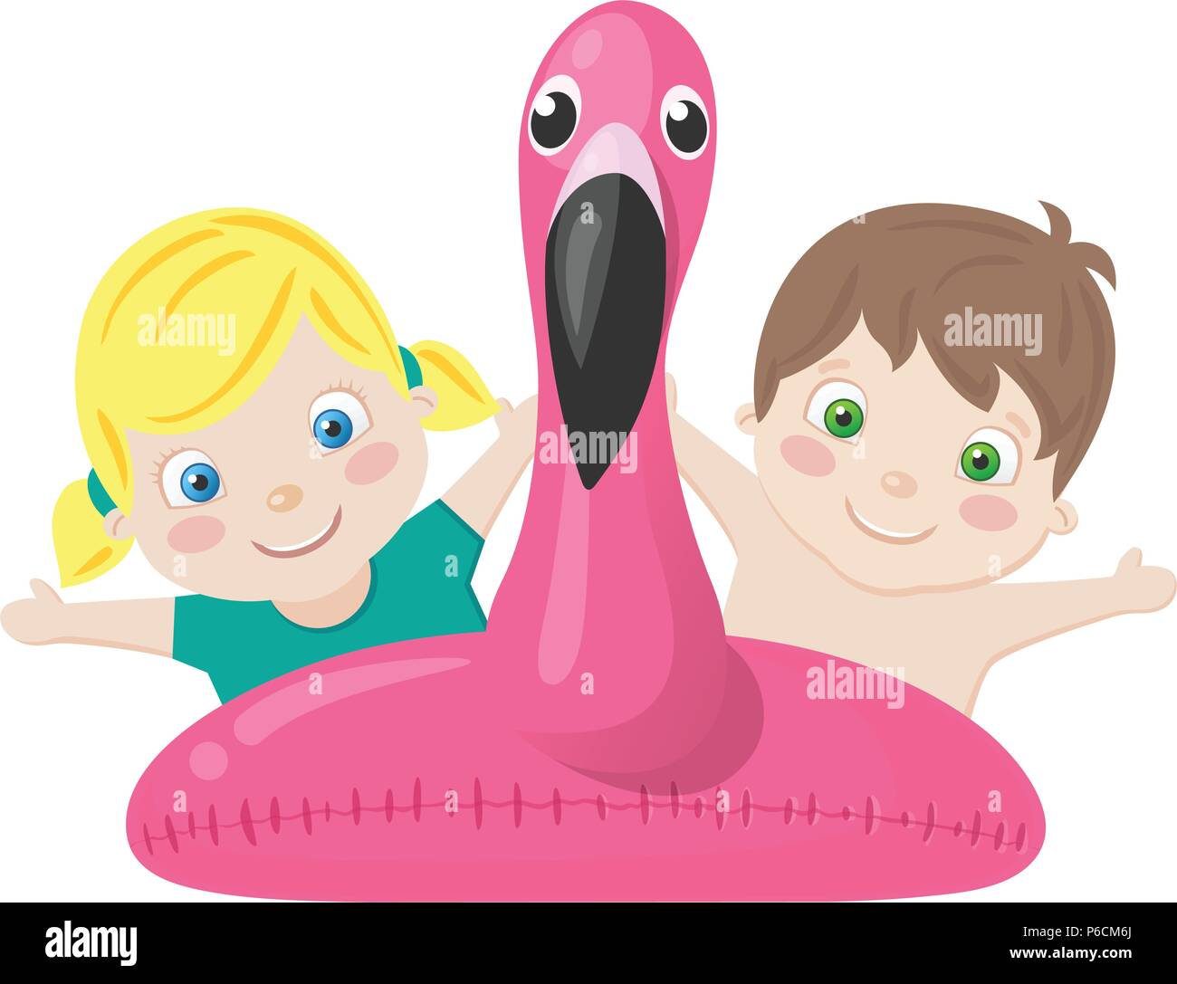 Flamingo Cartoon Illustration Stockfotos und -bilder Kaufen - Alamy