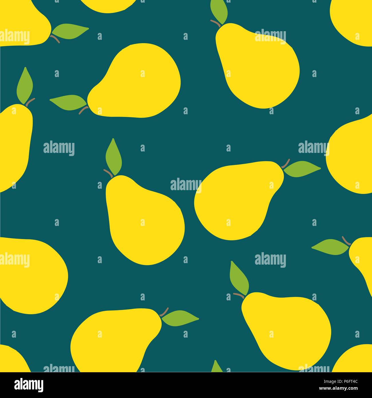 Birnen Muster Nahtlose. Vector Illustration. Essen Wallpaper von Obst ...