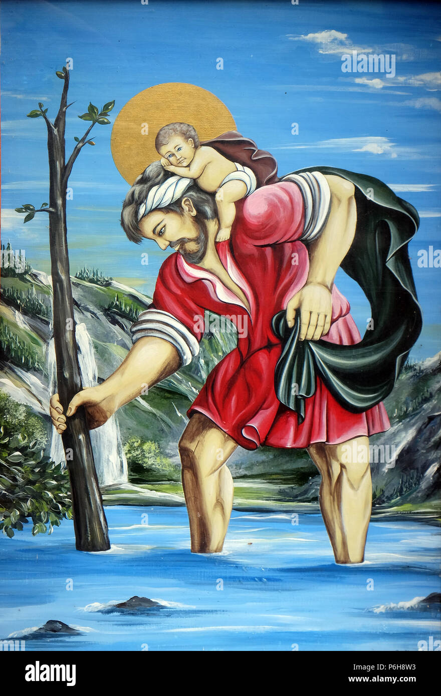 Fresko von sankt christophorus -Fotos und -Bildmaterial in hoher ...