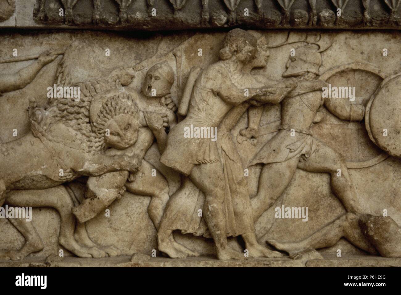 Relieve arcaico griego -Fotos und -Bildmaterial in hoher Auflösung – Alamy