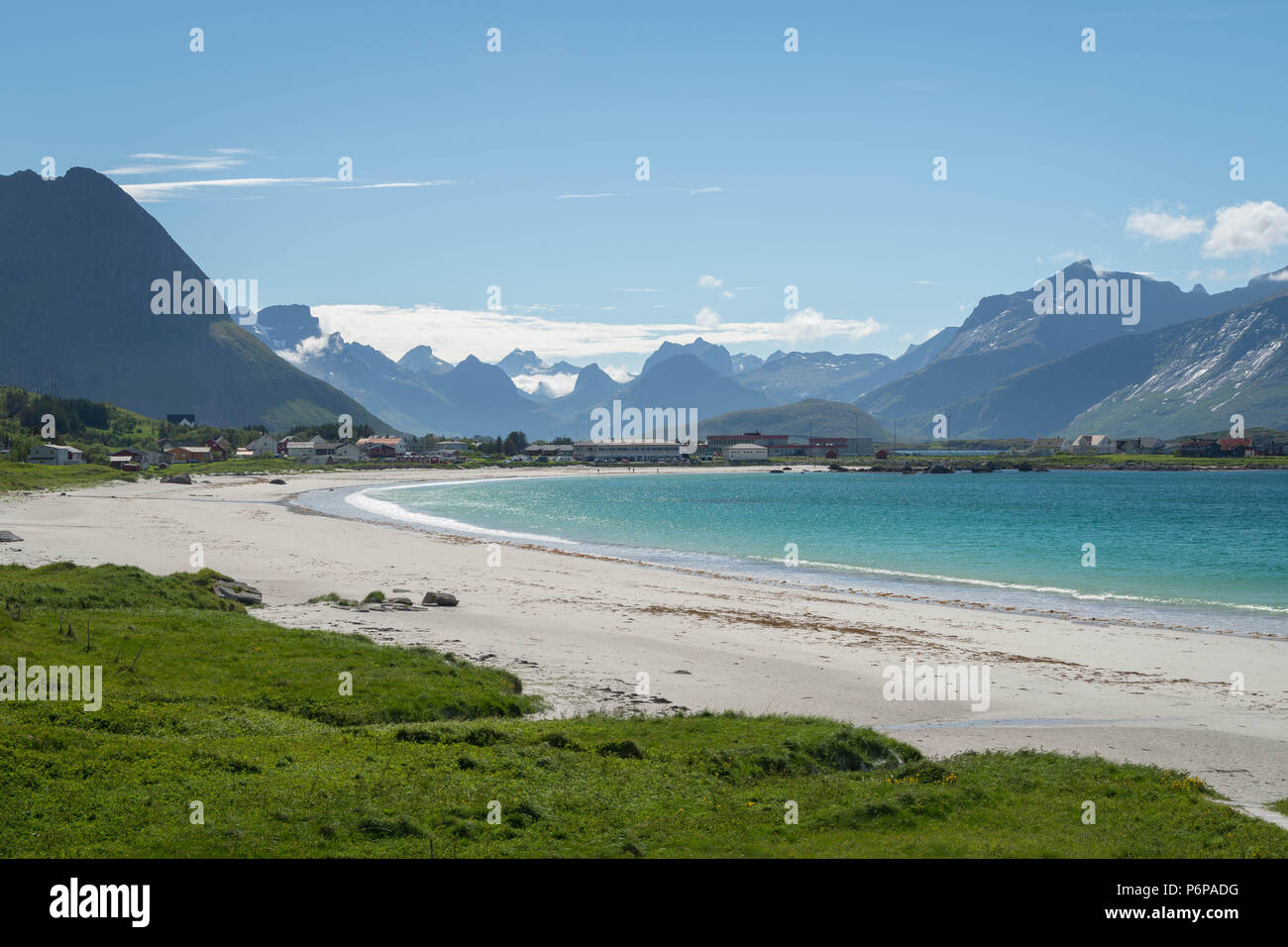 Ramberg Strand in Norwegen Stockfotografie - Alamy