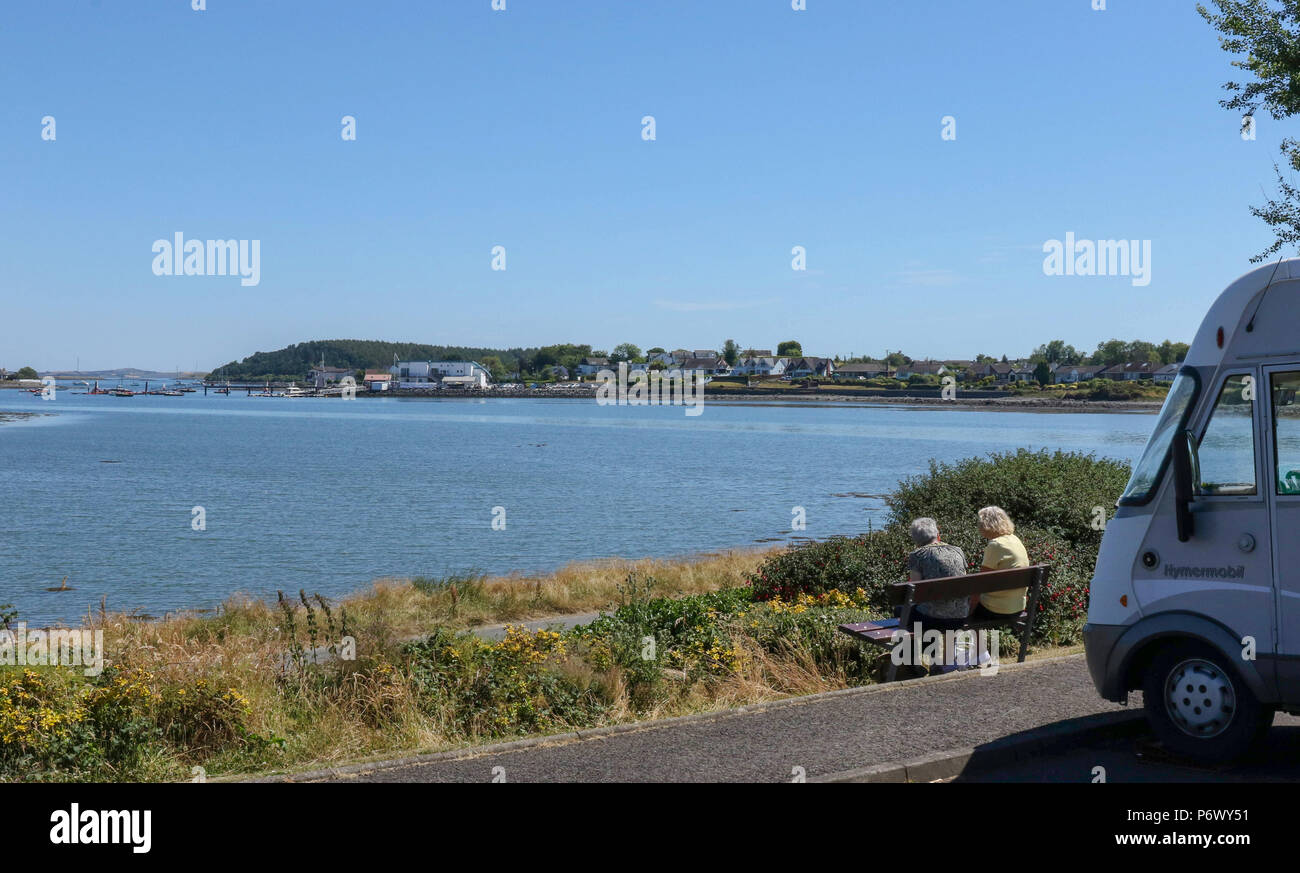 Strangford Lough, County Down, Nordirland. 03. Juli 2018. UK Wetter ...