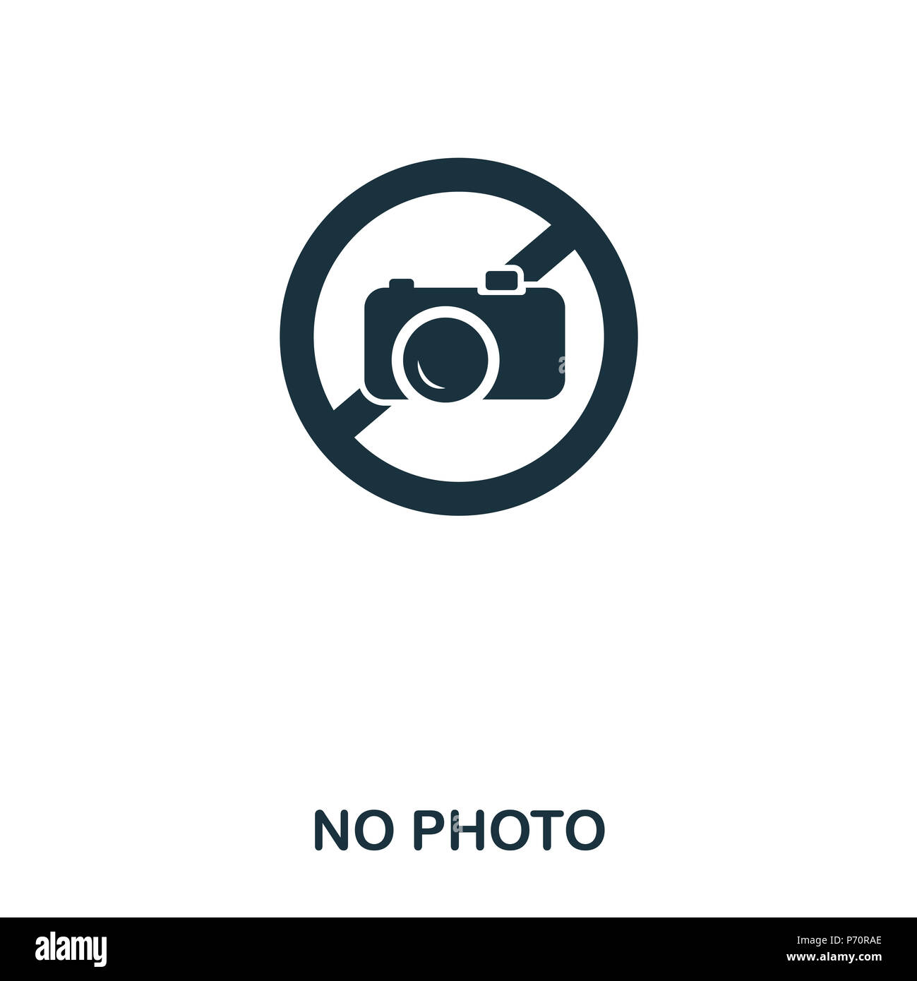 Kein Foto Symbol. Line Style Icon Design. UI. Abbildung: kein Foto ...
