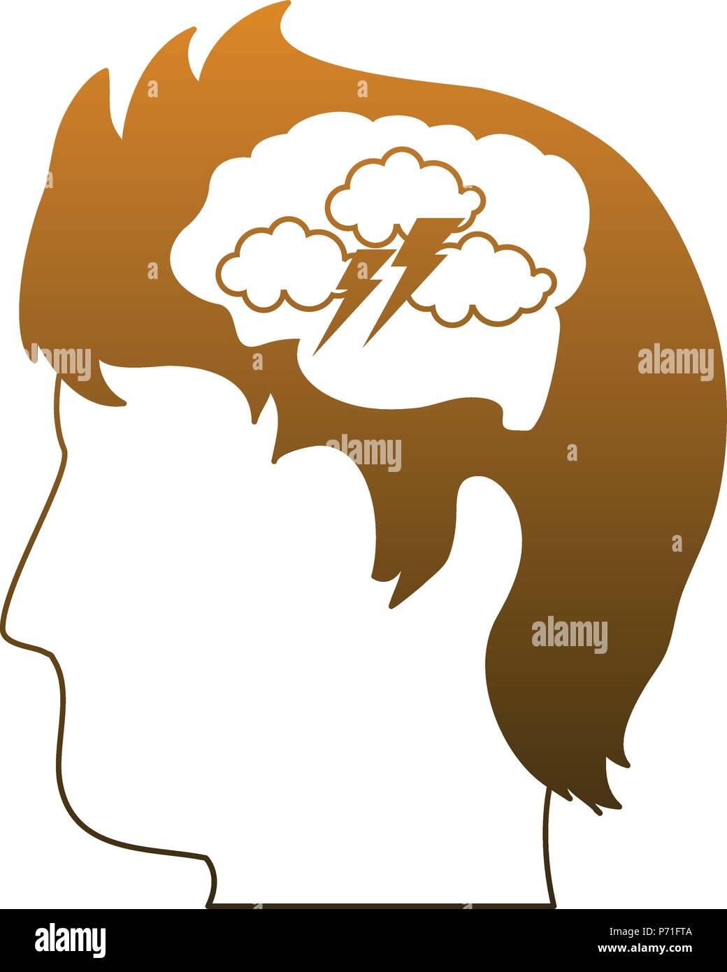 Arbeit in den wolken Stock-Vektorgrafiken kaufen - Alamy