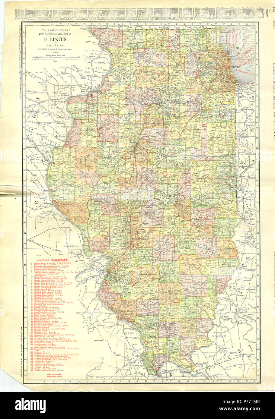 Vintage illinois maps -Fotos und -Bildmaterial in hoher Auflösung – Alamy