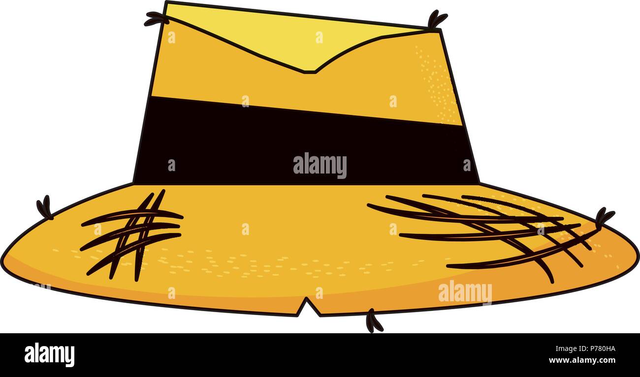 Bauer hat Symbol auf weißem Hintergrund, Vector Illustration Stock ...