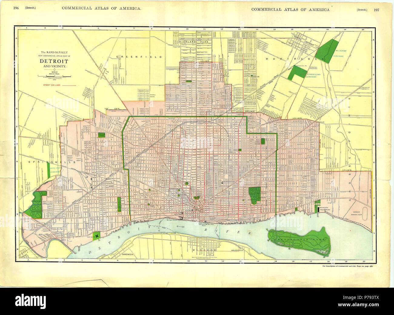 Vintage detroit karte -Fotos und -Bildmaterial in hoher Auflösung – Alamy