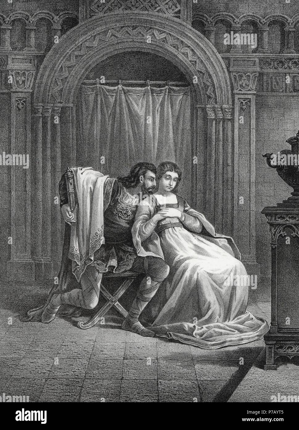 Historia. El Rey Don Rodrigo (?-711), rey Visigodo, y La Cava Florinda ...