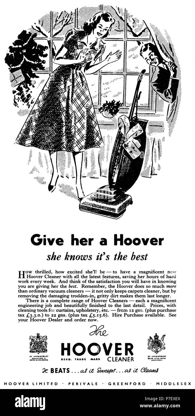 Hoover advertisement -Fotos und -Bildmaterial in hoher Auflösung – Alamy