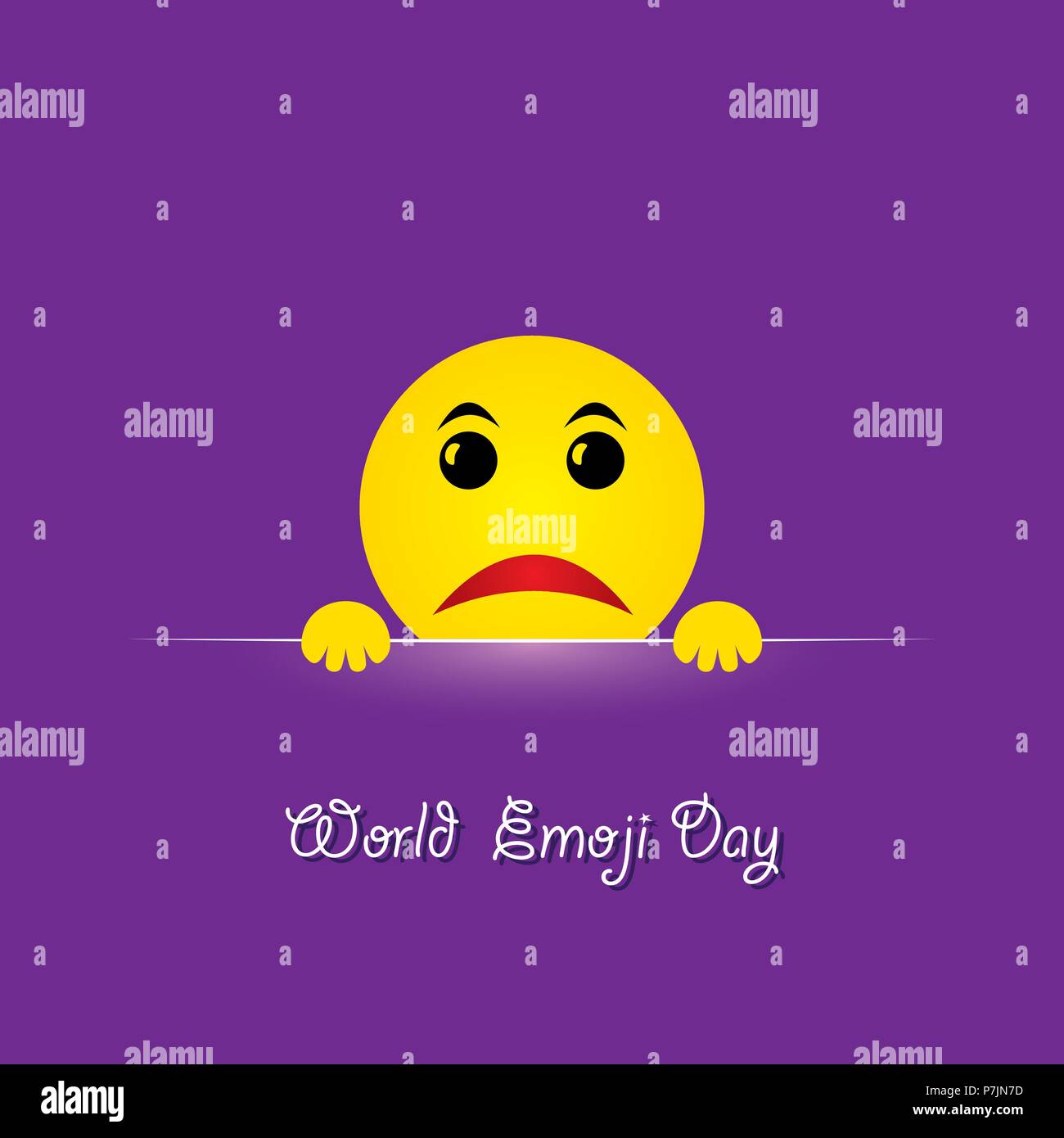 Welt emoji Tag Grußkarte design Vorlage mit unterschiedlichen Gefühlen ...