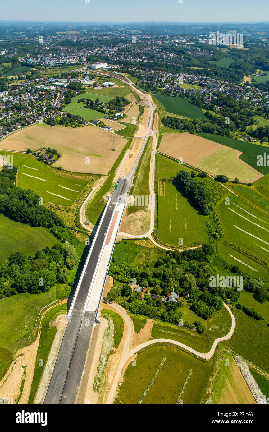 Ausbau der A44 auf die B277, Autobahnbau, Velbert, Ruhrgebiet ...