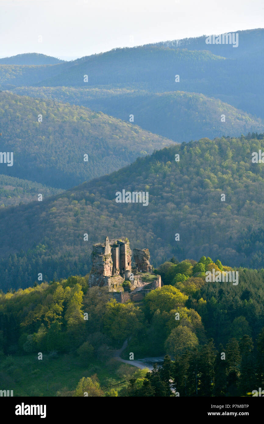 Frankreich, Bas Rhin, Lembach, Burgruine Fleckenstein datiert 12 ...