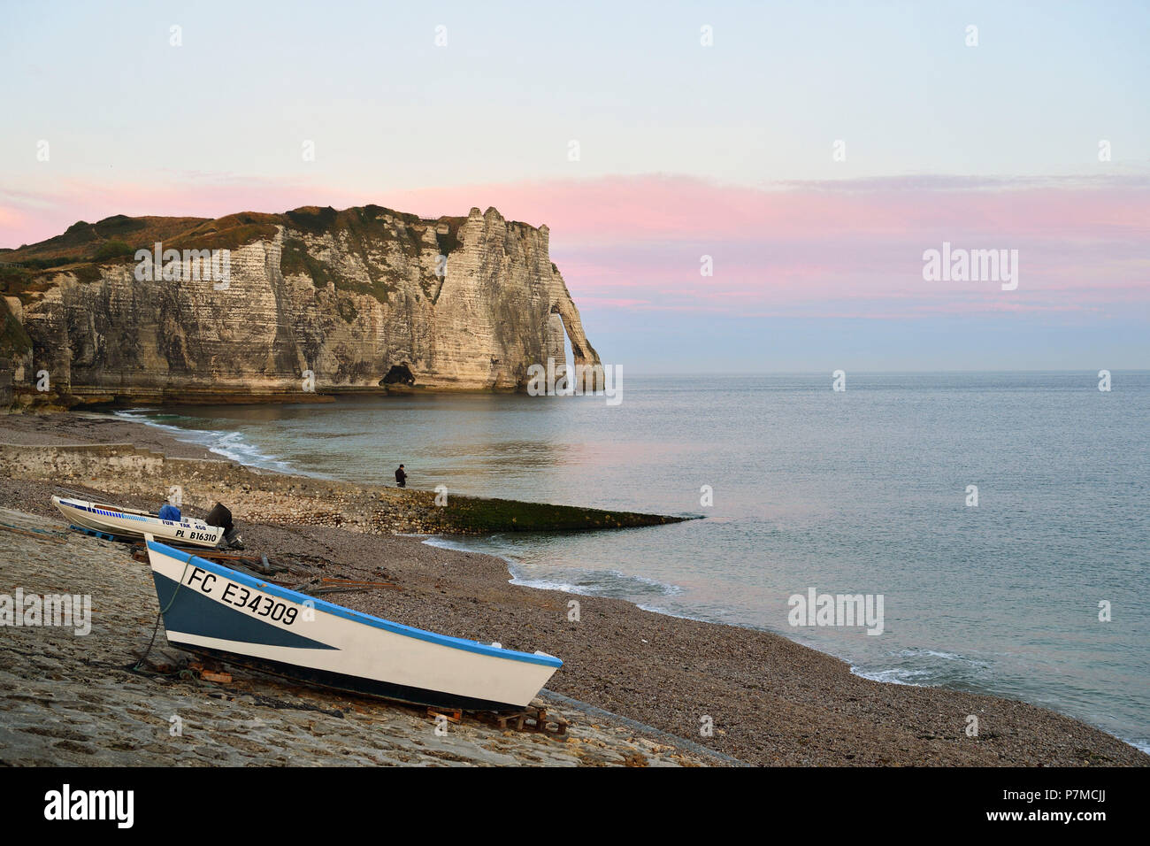 Frankreich, Seine Maritime, Caux, Dieppe, Etretat, der Strand, die ...