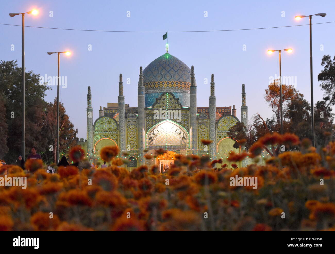 Schönen alten Islamischen schiitischen Moschee und Heiligtum in Qazvin ...