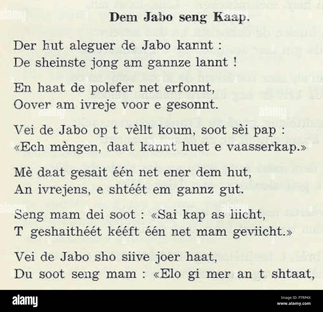 Lëtzebuergesch: Sujet: Batty Weber (1860-1940): Dm Jabo seng Kaap ...