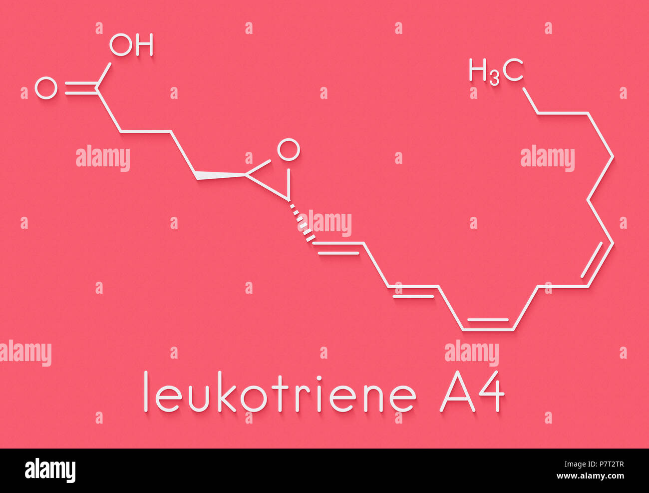 Leukotrien A4 (LTA4) Molekül. Skelettmuskulatur Formel Stockfotografie ...
