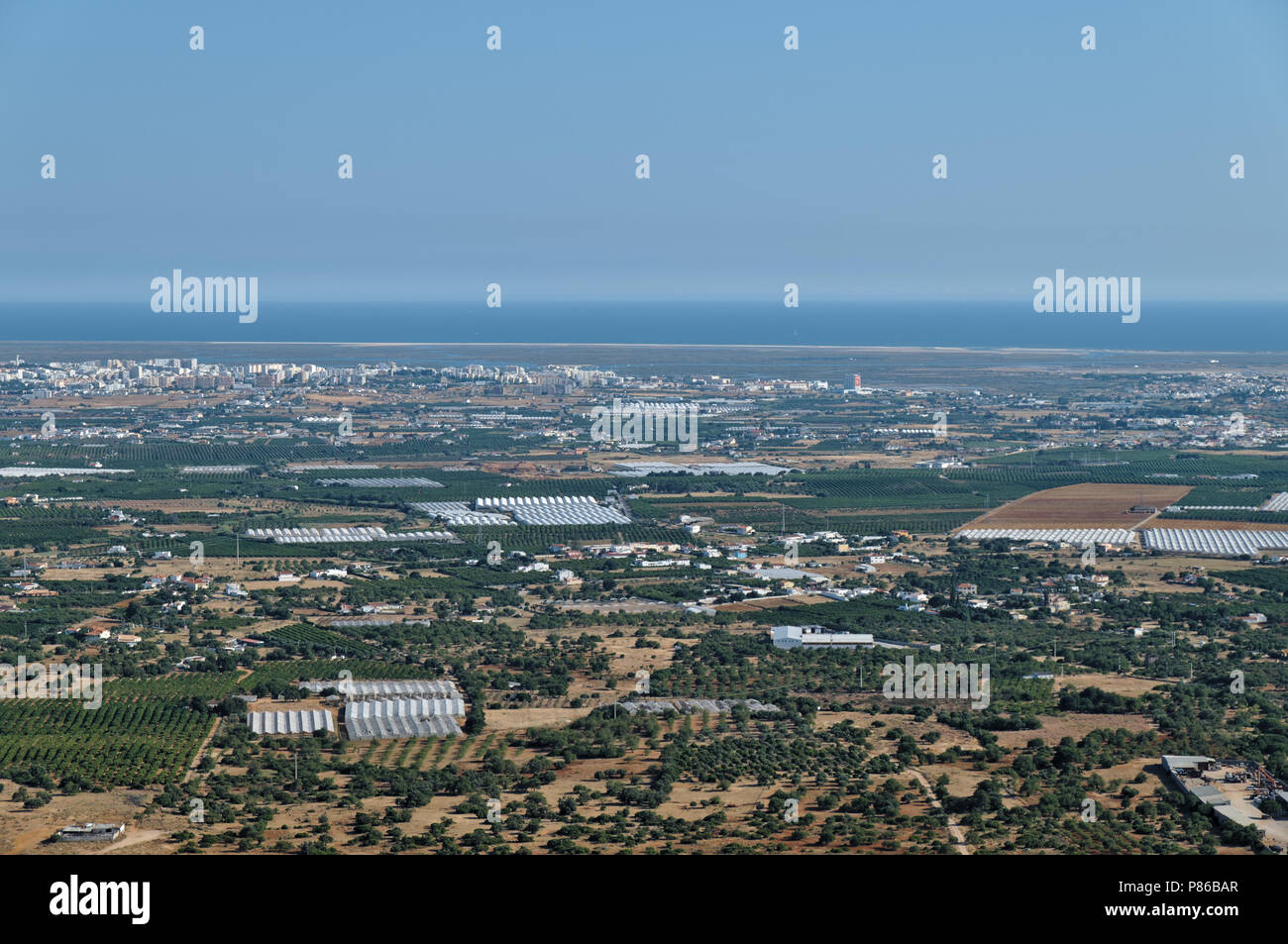 Blick von Guilhim Hügel in Estoi. Algarve, Portugal Stockfotografie - Alamy