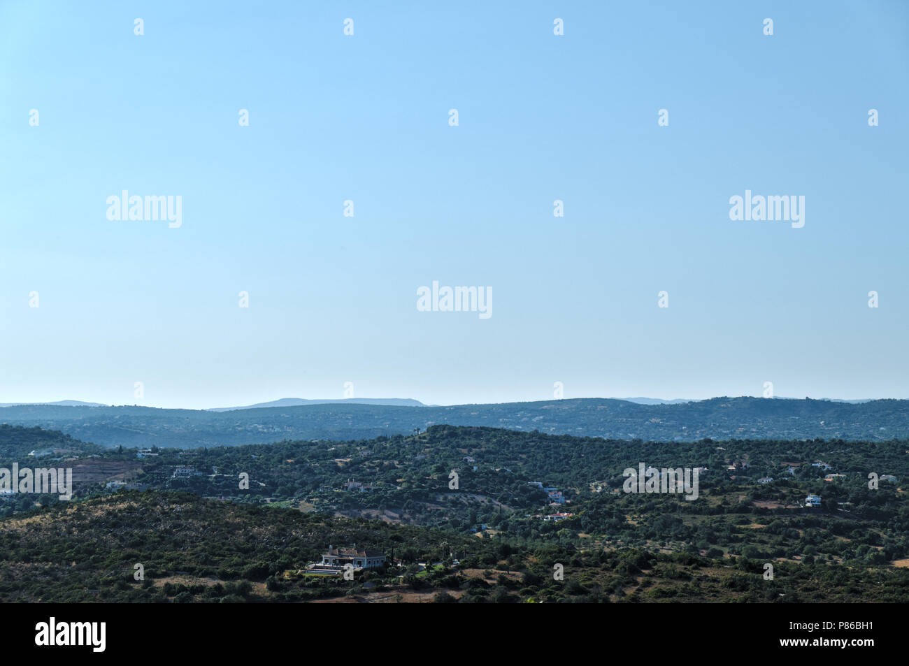 Blick von Guilhim Hügel in Estoi. Algarve, Portugal Stockfotografie - Alamy