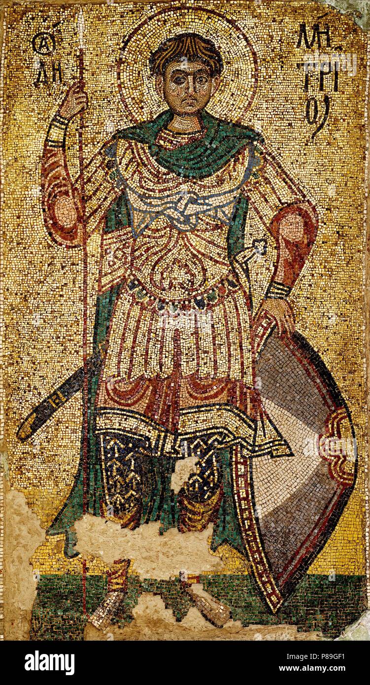 Saint Demetrius von Thessaloniki. Museum: Staatliche Tretjakow-Galerie ...
