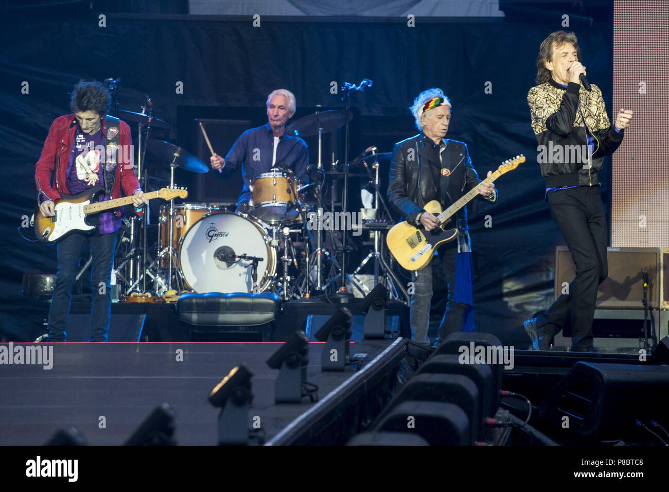 Rock Band die Rolling Stones spielen in Edinburgh Murrayfield als Teil ...