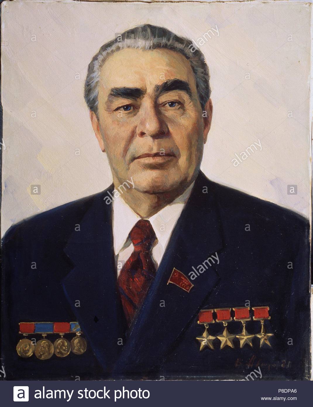 Soviet Leader Leonid Brezhnev Stockfotos & Soviet Leader Leonid ...