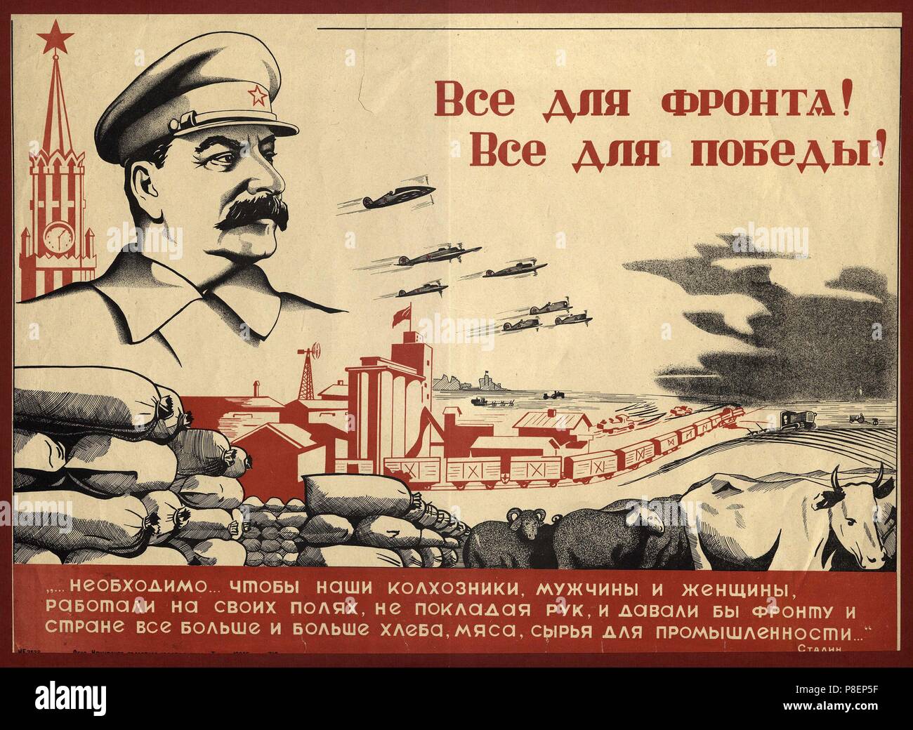 Soviet propaganda poster of stalin -Fotos und -Bildmaterial in hoher ...