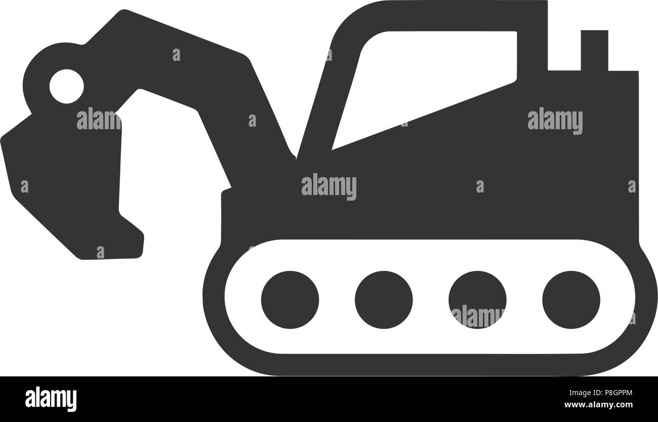 Bagger, Bagger Symbol Stock-Vektorgrafik - Alamy