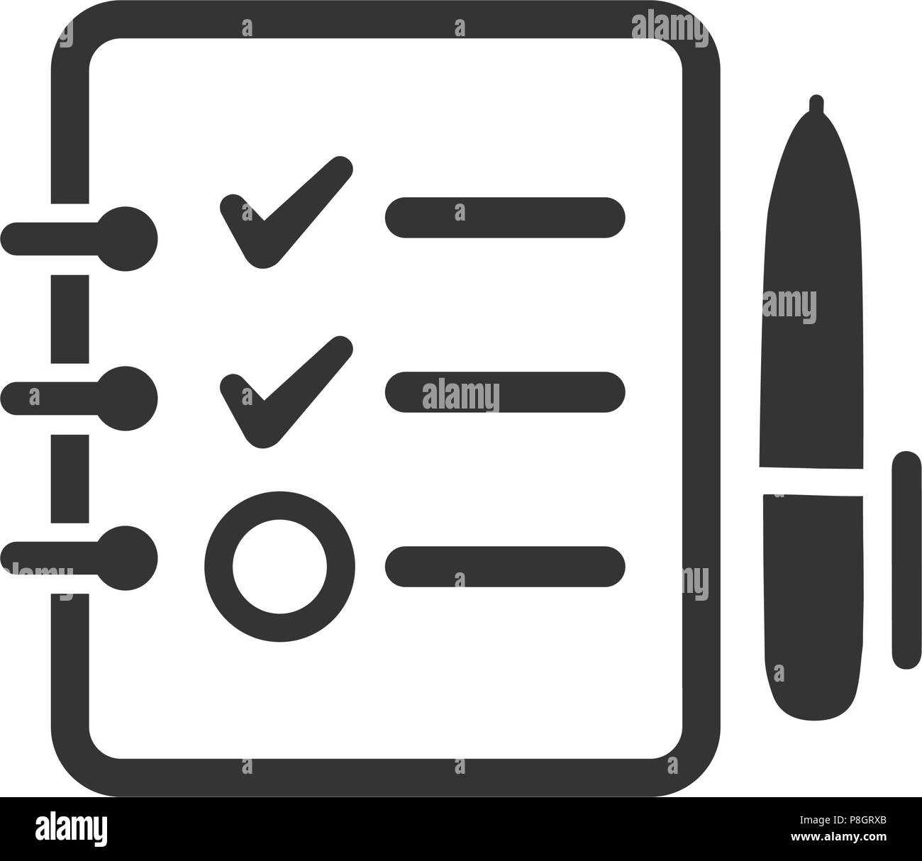 Check list icon Stock-Vektorgrafiken kaufen - Alamy
