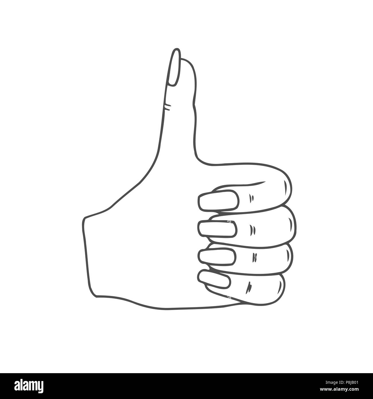 Mittelfinger zeigen Stock-Vektorgrafiken kaufen - Alamy